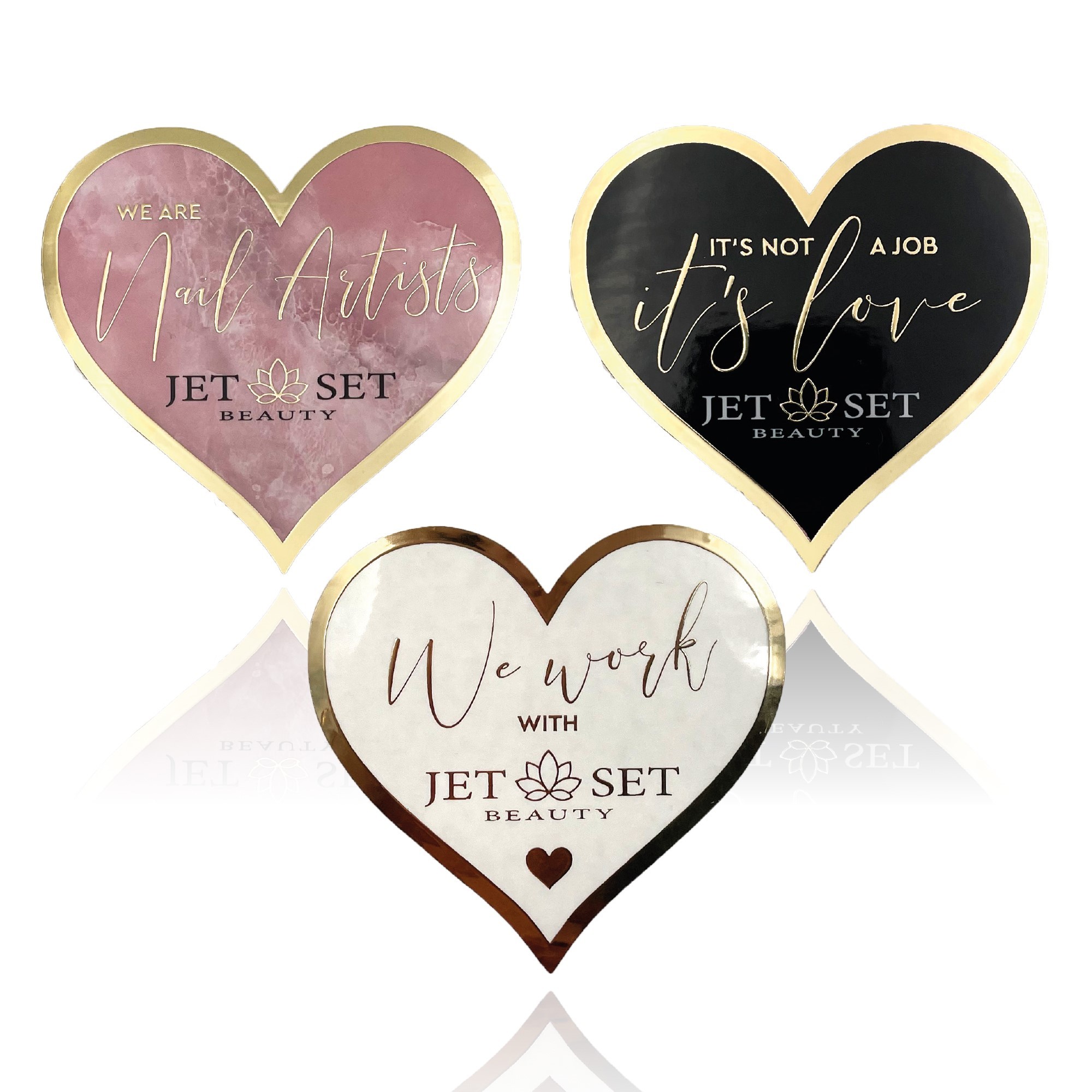 STICKER SET | Jet Set Beauty Logo 3 tlg. - Sonstiges - Werbemittel ...